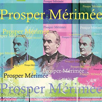 "Prosper Merimee portrait" Sticker by Mauswohn | Redbubble