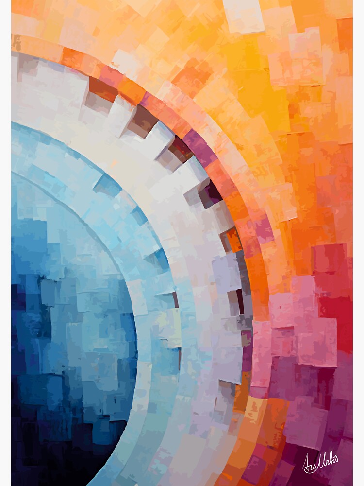 "Colosseum Abstract Art - Rome - Italy" Sticker for Sale by ArsUrbis ...