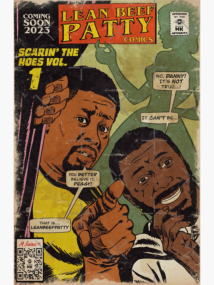 "Danny & Jpeg- Lean Beef Patty - FineArtofMK" Sticker for Sale by ...