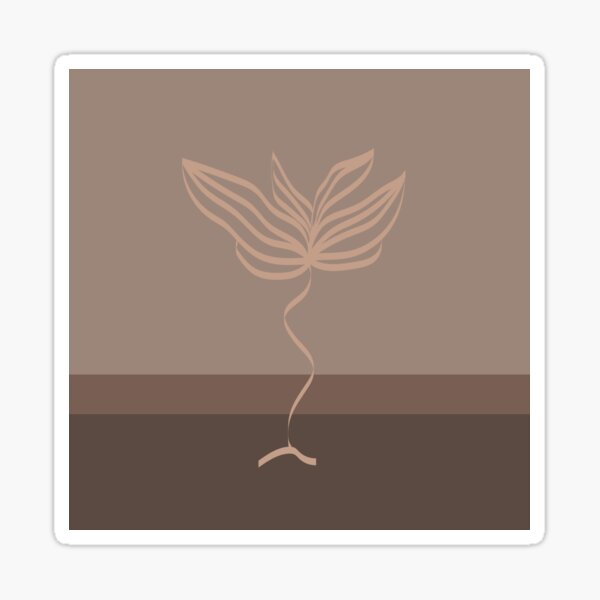 "Flower line art" Sticker for Sale by primaiaart | Redbubble