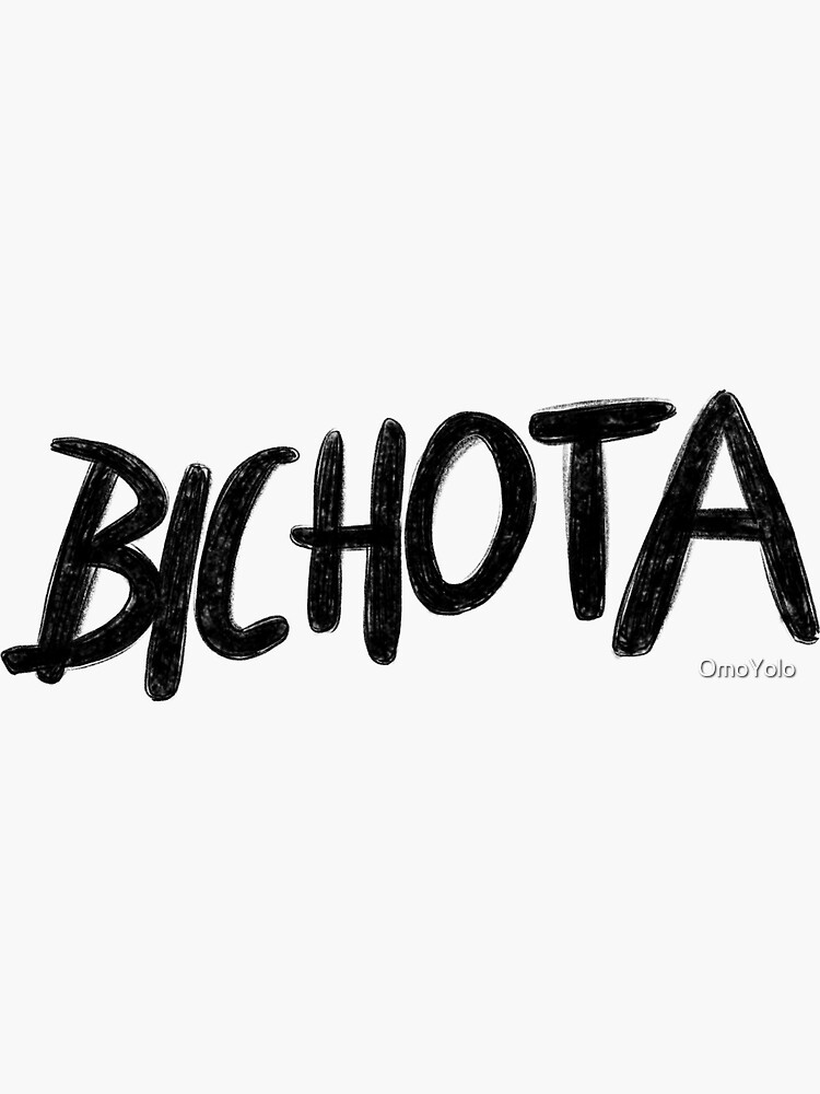 "Bichota Logo Pencil Drawing" Sticker for Sale by OmoYolo | Redbubble