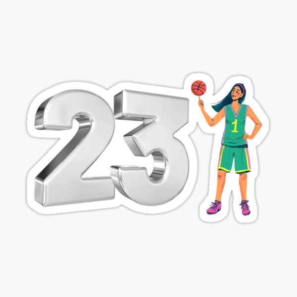 "Basketball 23" Sticker for Sale by Happyfreedom | Redbubble