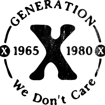 "Generation X" Sticker for Sale by KickStart-Molly | Redbubble