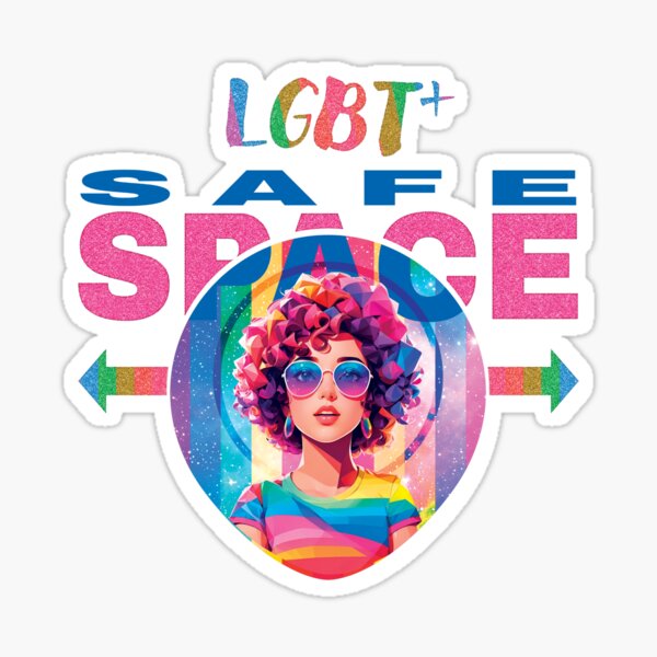 "LGBT Plus Safe Space Rainbow Community Sign Affirming You Are Safe ...