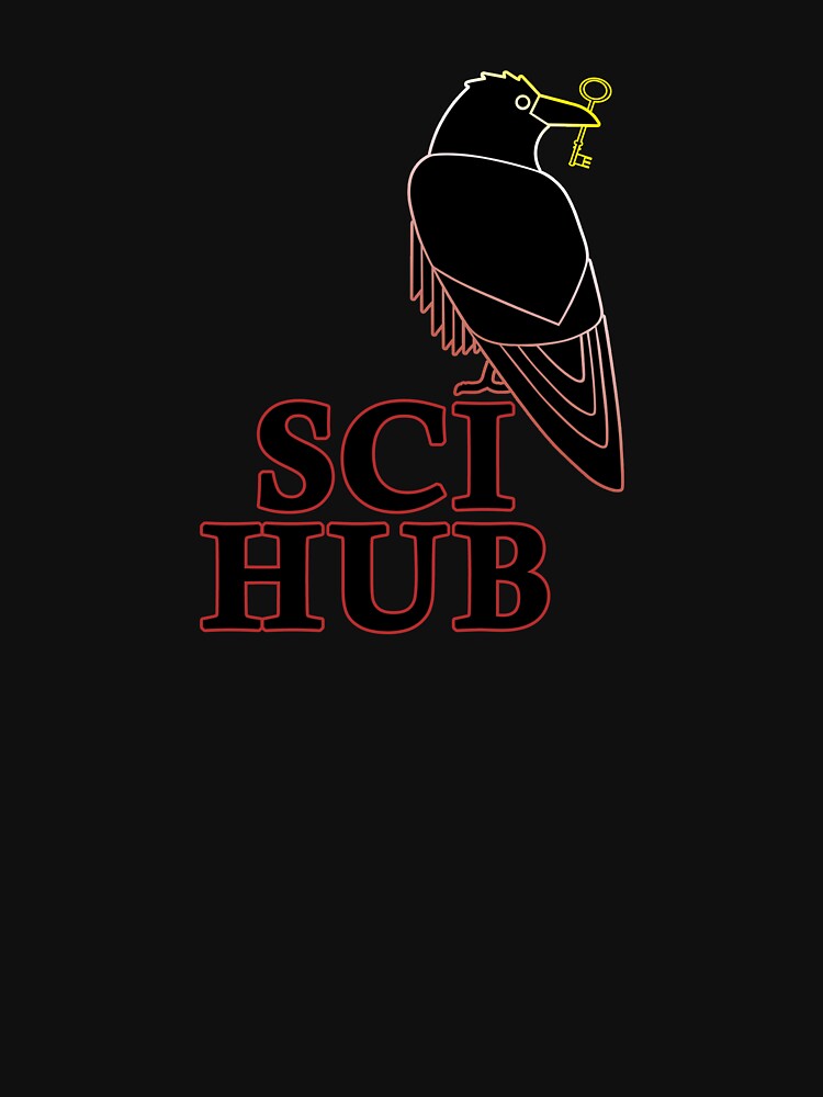 "SCI-HUB neon contour style (nice on black)" T-shirt for Sale by ...