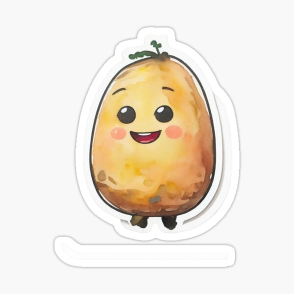 "Funny potatoes face meme" Sticker for Sale by Rrrmin | Redbubble