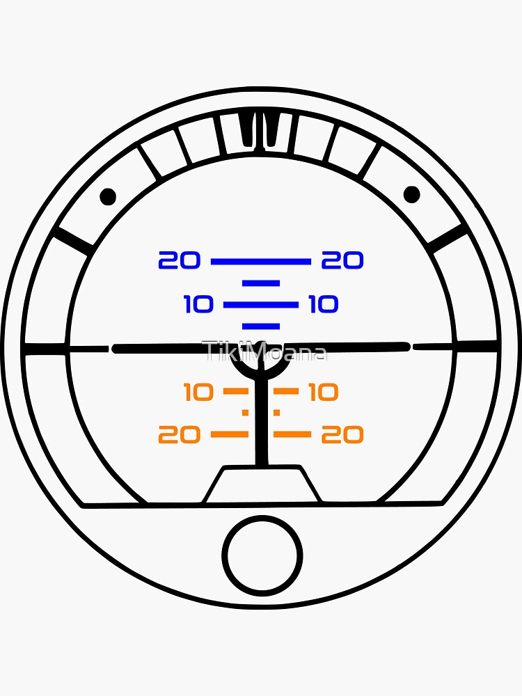 "Aviation Instruments - Artificial Horizon" Stickerundefined by F-HAWK ...