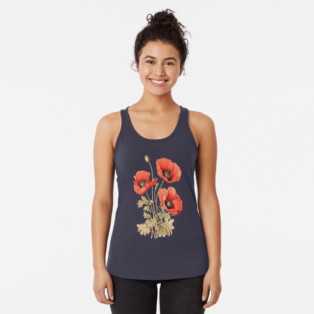 "A Botanical Illustration of a Poppy Flower" Poster for Sale by Sketch ...