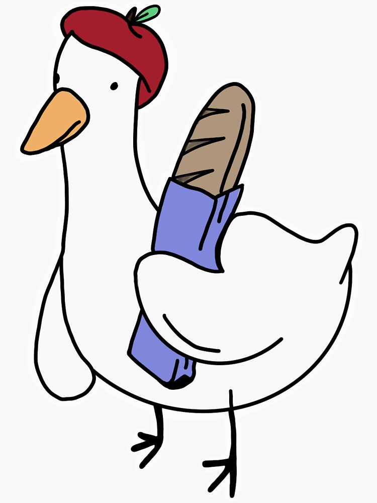 "French Goose" Sticker for Sale by eileencunha | Redbubble
