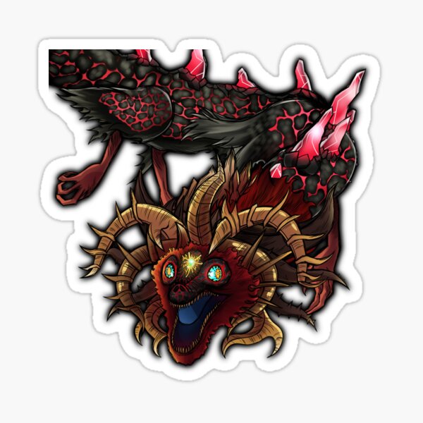 "Demon Dragon" Sticker for Sale by easyskweezyshop | Redbubble