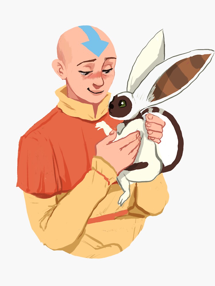 "Aang - A:TLA" Sticker for Sale by hatepotion | Redbubble