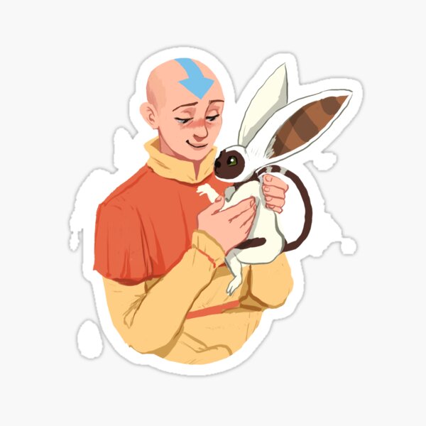 "Aang - A:TLA" Sticker for Sale by hatepotion | Redbubble