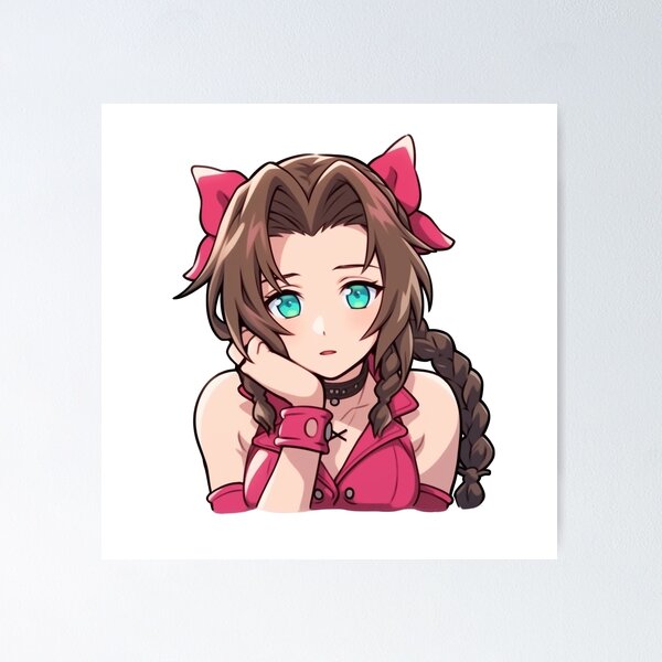 "Aerith Portrait" Poster for Sale by SchellStation | Redbubble