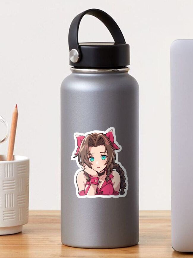 "Aerith Portrait" Sticker for Sale by SchellStation | Redbubble