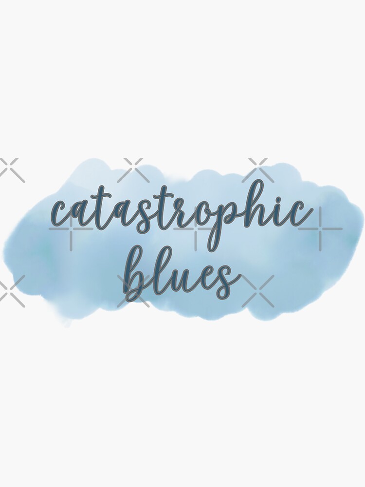 "Hits Different Lyrics - Catastrophic Blues" Sticker for Sale by Kelsey ...