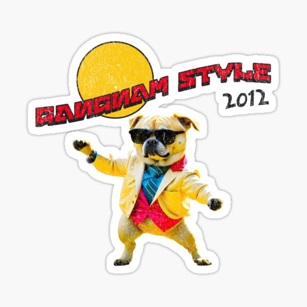 "Dog nails Gangnam Style" Sticker for Sale by ZebraStallion | Redbubble