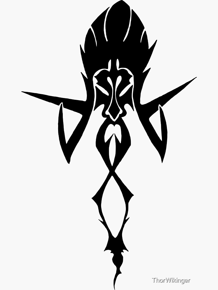 "Tribal Voodoo Priest Tattoo Tsyle" Sticker by ThorWikinger | Redbubble
