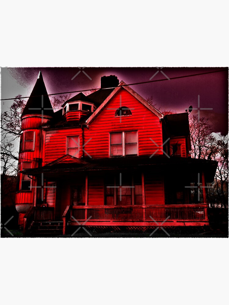 "A big red house" Sticker for Sale by Ethan1012 | Redbubble