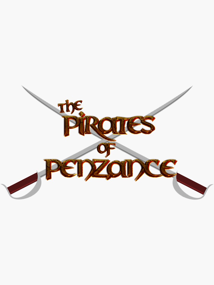 "The Pirates of Penzance" Sticker for Sale by JustinFolger | Redbubble