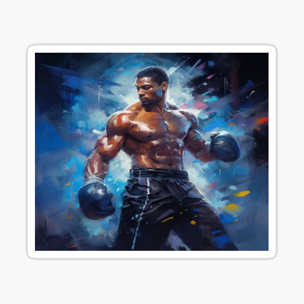 "Black Boxer" Sticker for Sale by GGGraphicGooods | Redbubble