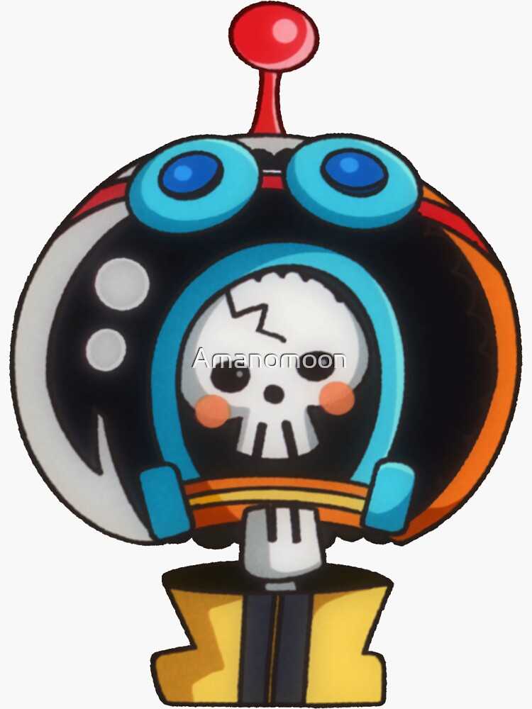 "Chibi Brook Straw Hat Mugiwara Stickers" Sticker by Amanomoon | Redbubble