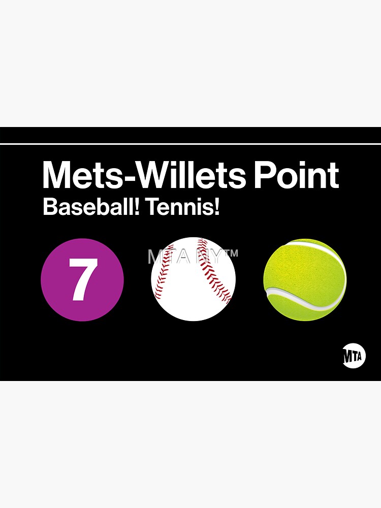 "Baseball! Tennis! Season at Mets - Willets Point" Sticker for Sale by ...