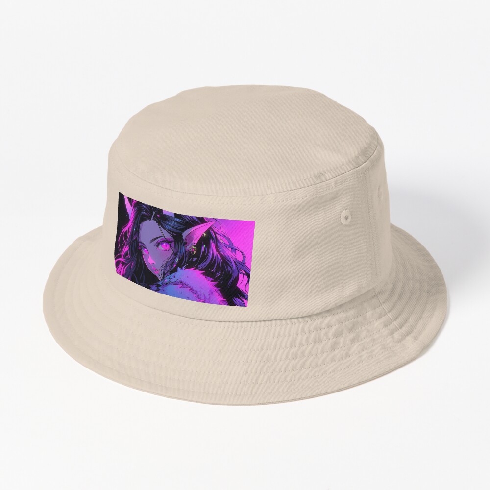 "Cute Purple Pink Preppy Demon Anime Girl" Sticker for Sale by ...