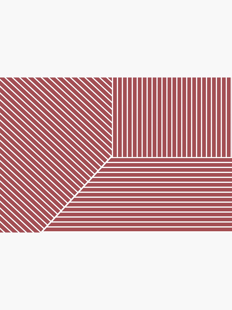 "Dark Red and White Minimal Modern Stripe Pattern Astro Dust 010-42-20 ...