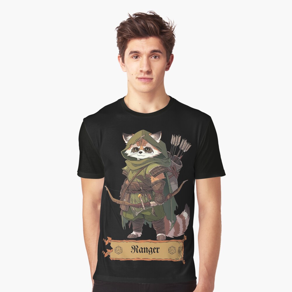"Night Prowler: The Raccoon Ranger Archer - RPG Character" Essential T ...
