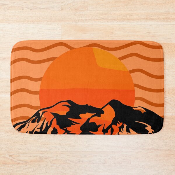 Denali Mountain | Bath Mat sold by Greg Hart | SKU 51415588 | Printerval