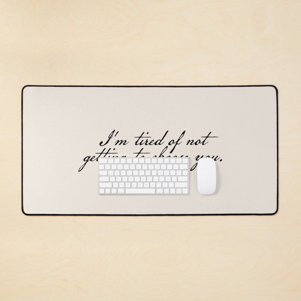 "Manacled Quote Im Tired of not getting to choose you" Sticker for Sale ...