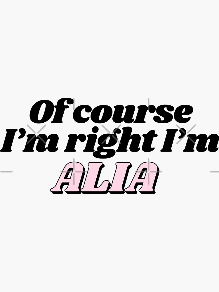 Alia Merch & Gifts for Sale | Redbubble