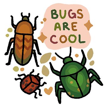 "bugs are cool" Sticker for Sale by makowka | Redbubble