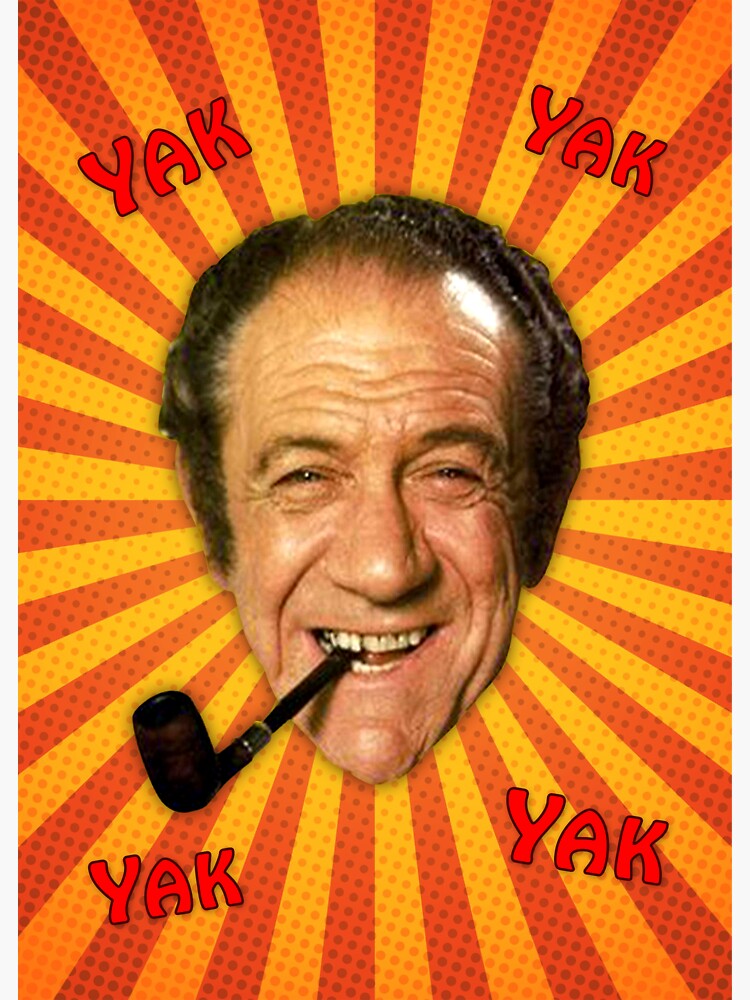 "Sid James Laughing Yak Yak Yak Yak" Sticker for Sale by SpringEternal ...
