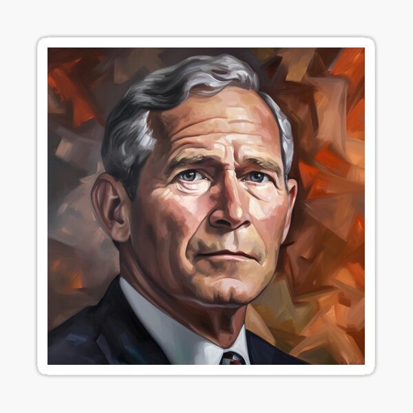 "George W. Bush" Sticker for Sale by ComicsFactory | Redbubble