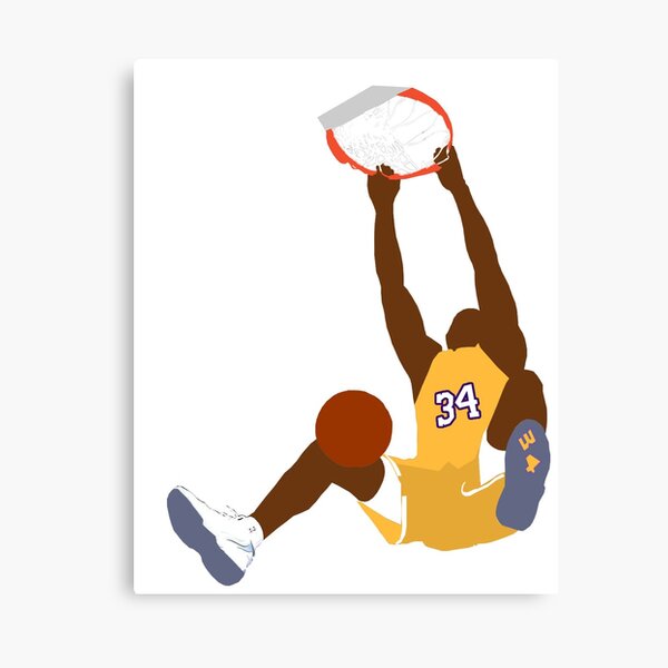 "shaquille o'neal" Canvas Print for Sale by nbagradas | Redbubble