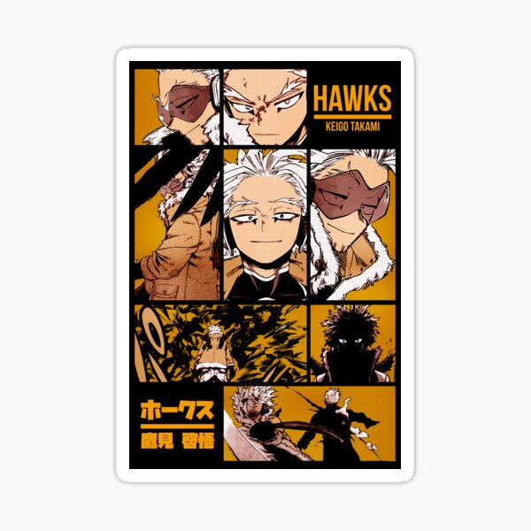 "Hawks Design || Manga Panel Design ||OG||" Sticker for Sale by Black ...