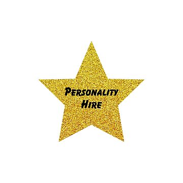 "Personality Hire Gold Star" Sticker for Sale by Katie S | Redbubble