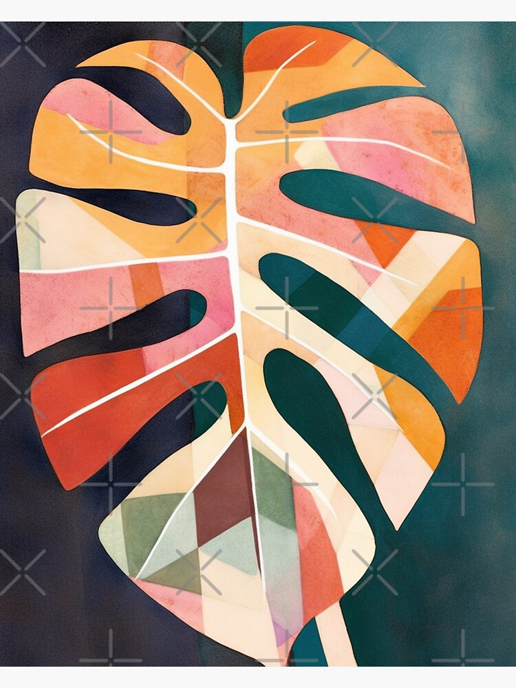 "Monstera Leaf's Dance in the Tropical Deliciosa Jungle" Sticker for Sale by lovegrassprints ...