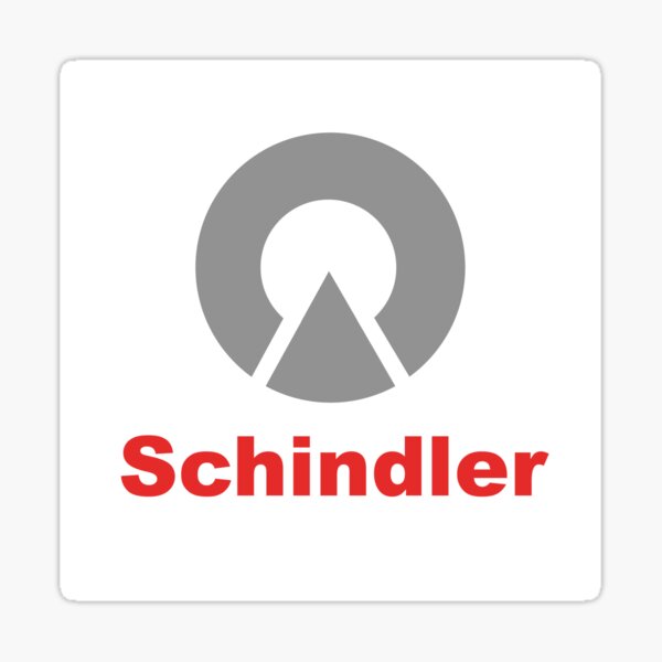 "Schindler Logo" Sticker for Sale by cmcorradoshop | Redbubble