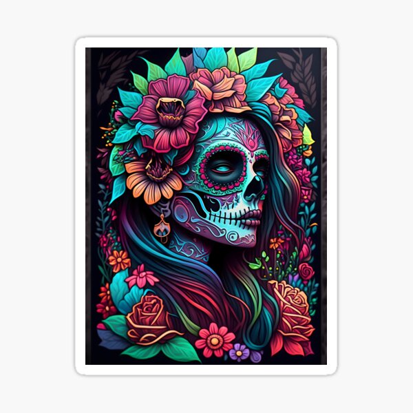 "Catrina Fashion" Sticker for Sale by edleon | Redbubble