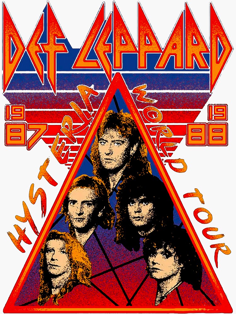 "def leppard band" Sticker for Sale by aakiy | Redbubble