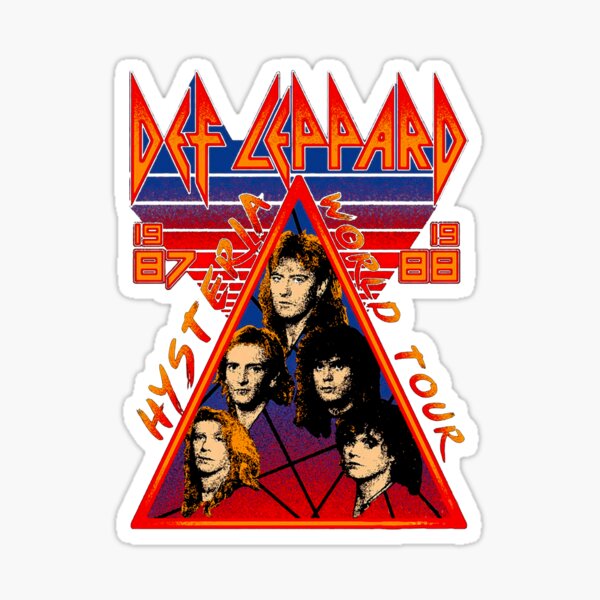 "def leppard band" Sticker for Sale by aakiy | Redbubble