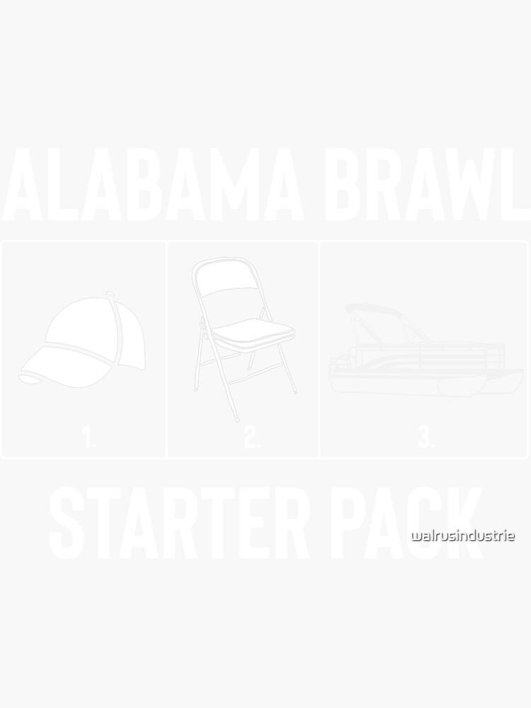 "Alabama Brawl Montgomery Meme Starter Pack" Sticker for Sale by ...