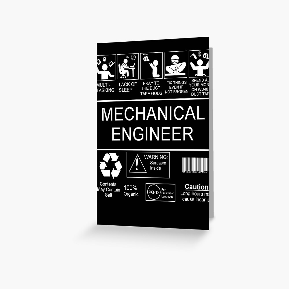 "Mechanical Engineering" Greeting Card for Sale by pimator24 | Redbubble