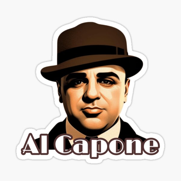 "Al Capone " Sticker for Sale by Roxburylane | Redbubble