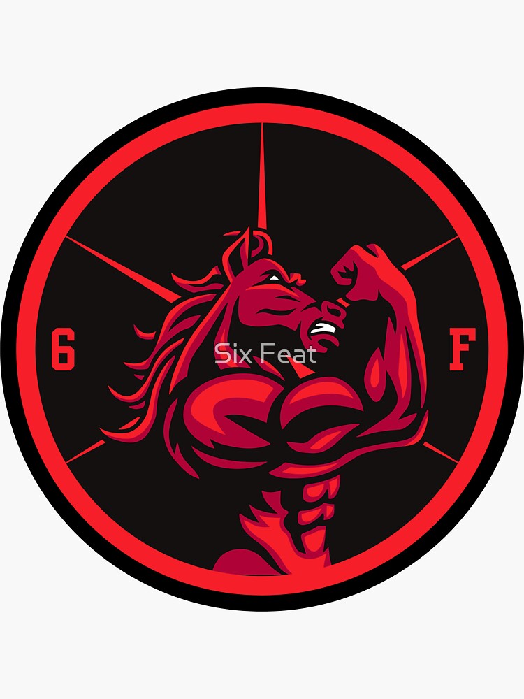 "6F Weight Plate" Sticker for Sale by Six Feat | Redbubble