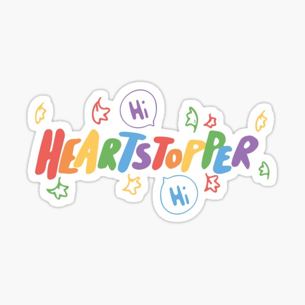 "heartstopper" Sticker for Sale by artyourneed | Redbubble
