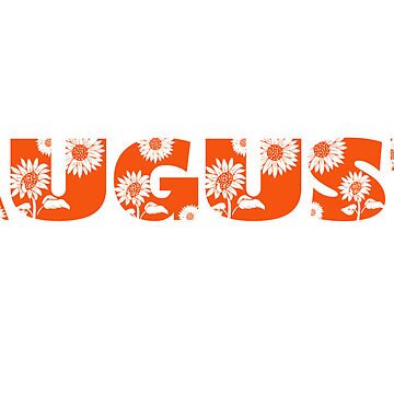 "August Sticker" Sticker by YChangShop | Redbubble