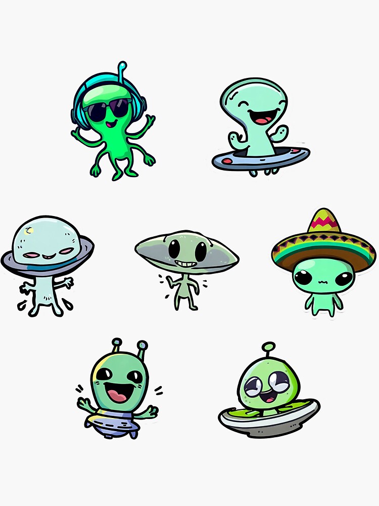 "Aliens!" Stickerundefined by The Cool Store | Redbubble